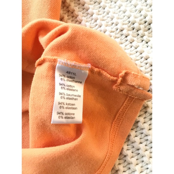 Lacoste | Tops | Lacoste Orange Polo Shirt | Poshmark